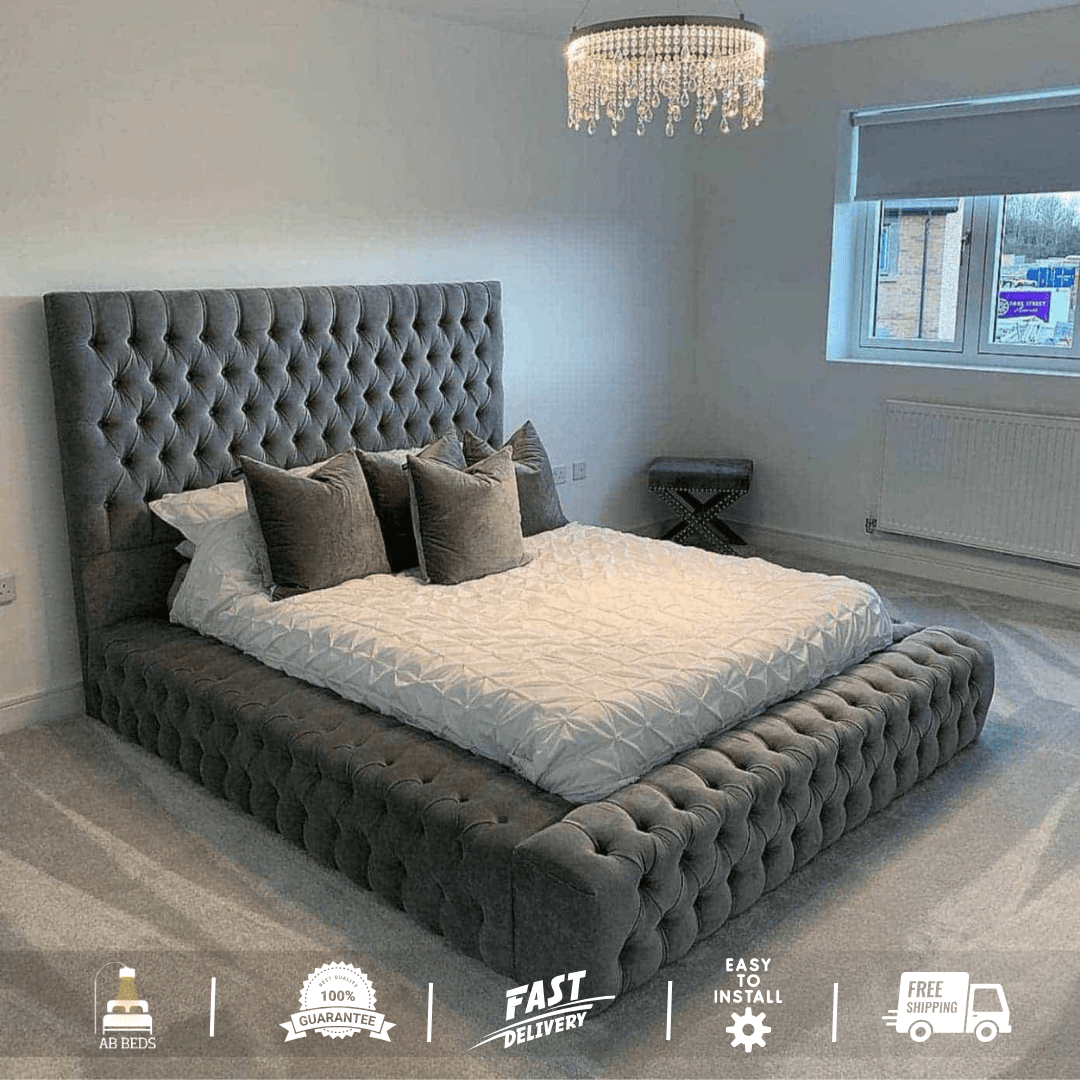 Ambassador Luxury Bed with Optional Ottoman - ABBEDS #B65